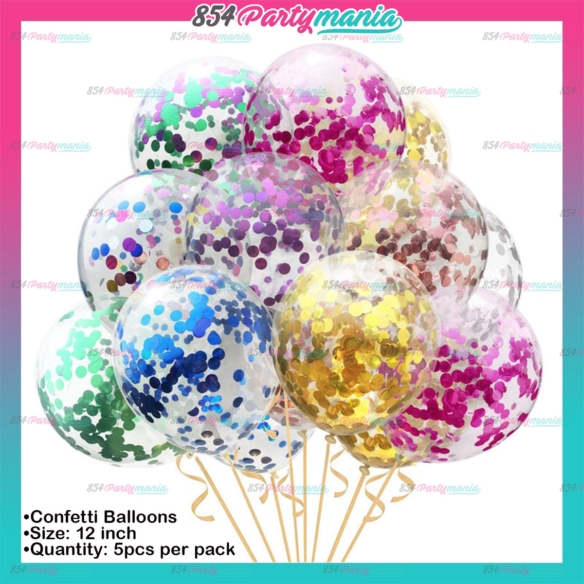 Confetti Balloons (sold by 20 packs) – 854Partymania